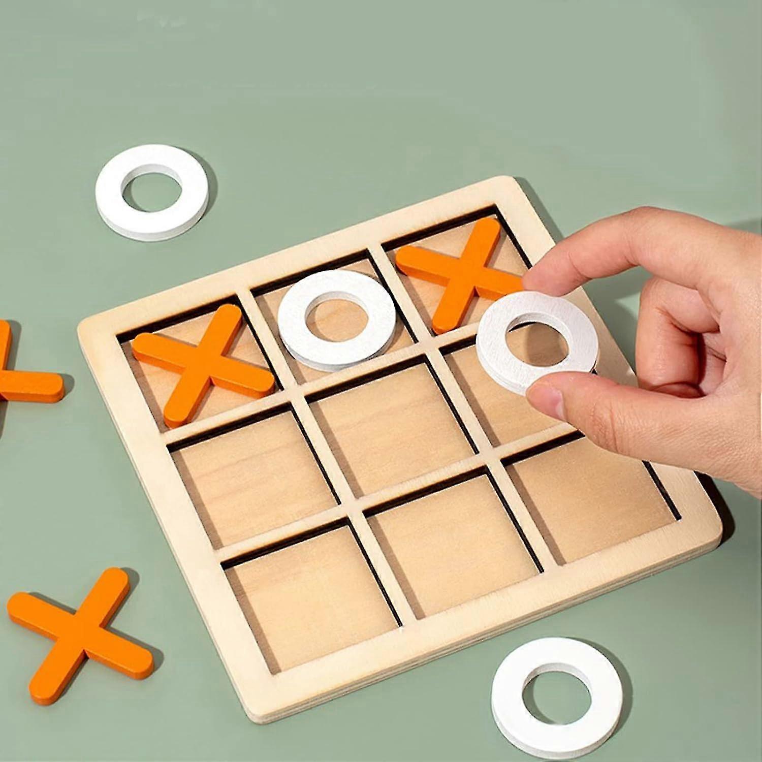 Wooden Noughts And Crosses Game,tic Tac Toe Game,board Games For ...