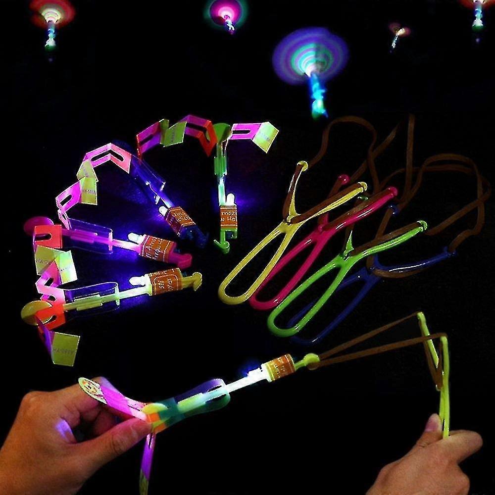 10 Pieces Magical Led Lights Arrow Rocket Helicopter Flying Toy | Fruugo UK