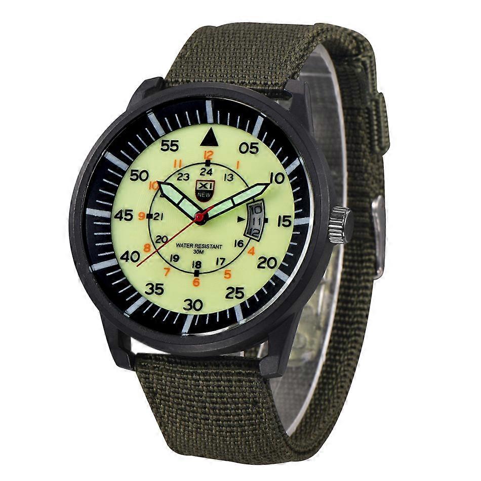 Military Mens Quartz Army Watch Black Dial Date Luxury Sport Wrist ...