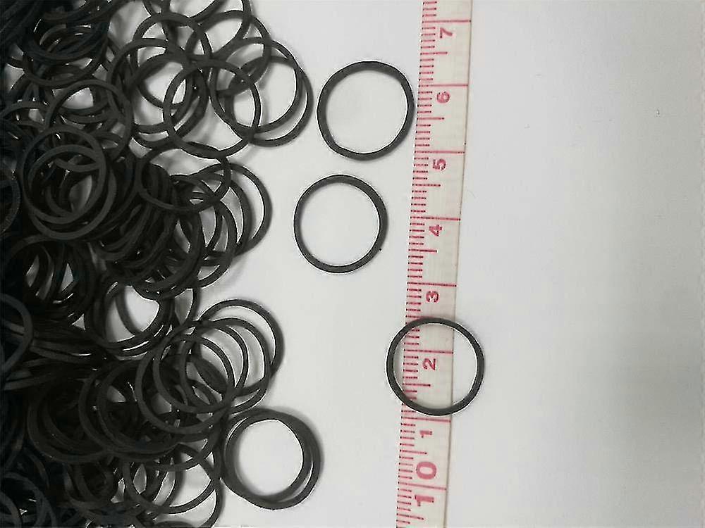 1000 Pieces Mini Rubber Bands Soft Elastic Premium Small Tiny Black ...