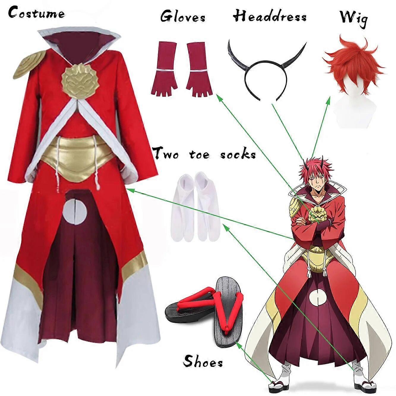 Anime That Time I Got Reincarnated AS A Slime Benimaru Cosplay Costume ...