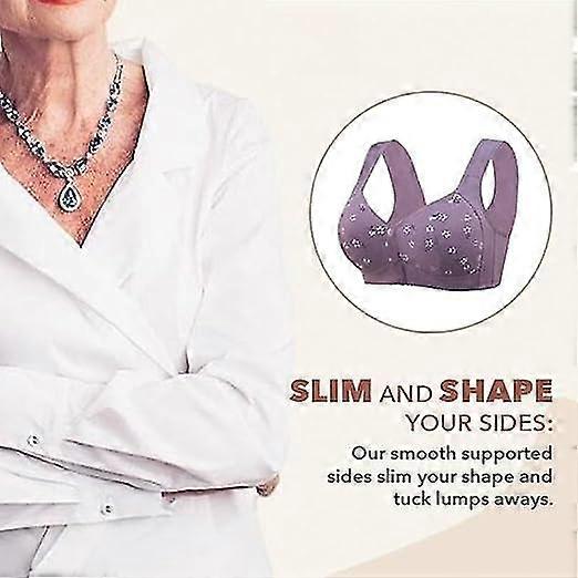 Daisy Bras For Older Women, Comfortable Convenient Front Close Button ...