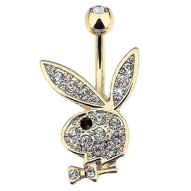 Cute Rabbit Fox Dangle Belly Navel Piercing Button Ring | Fruugo UK