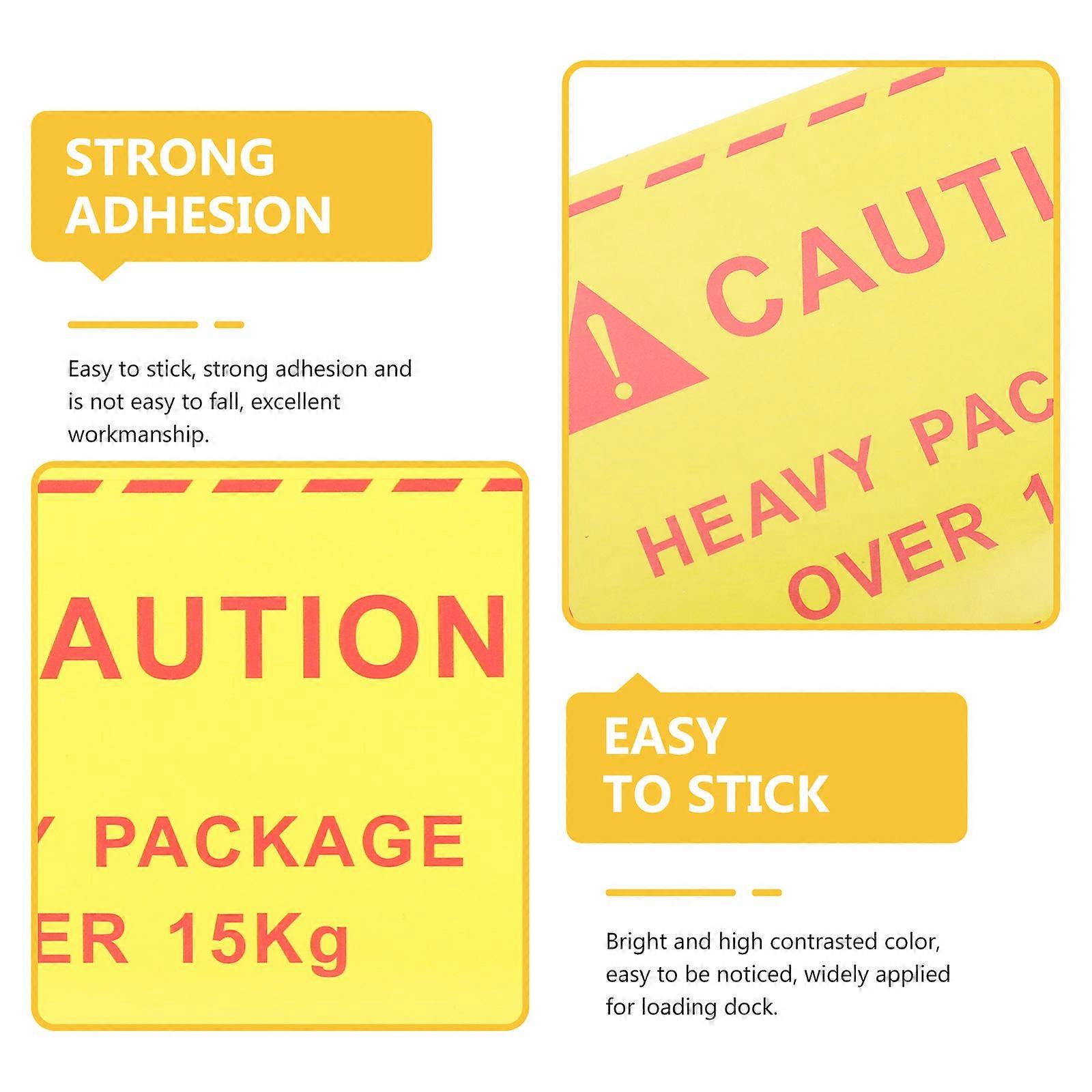 100pcs Heavy Objects Labels Adhesive Warning Stickers Special Handling ...