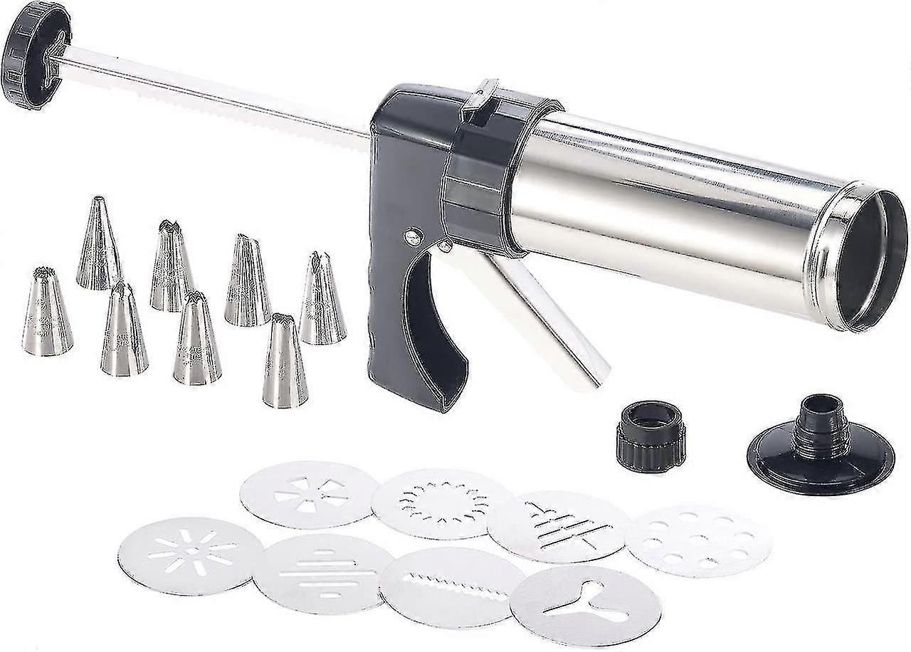 Baking Syringe: Stainless Steel Pastry Press & Topping Syringe With 8 ...