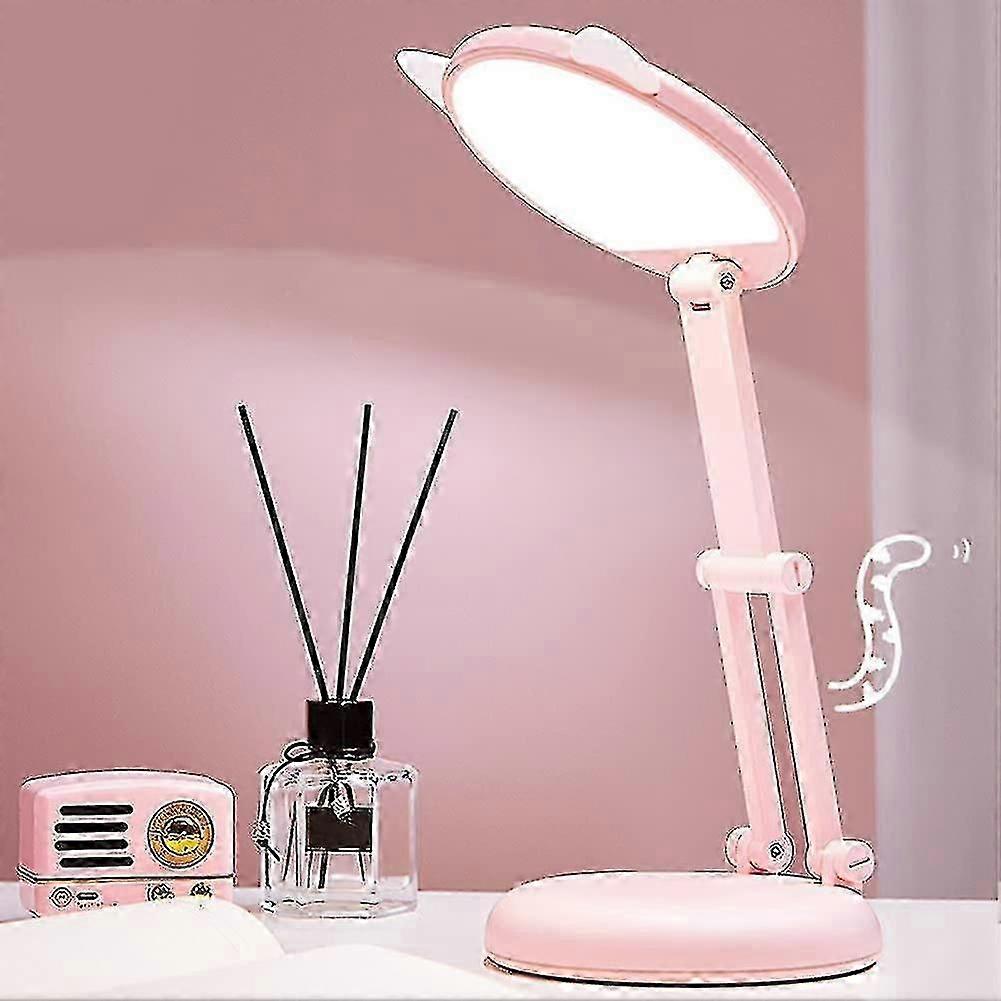 Led Lamp, Kids Desk Lamp, Cat Ear Pink Girl Bedside Lamp, Table Lamps ...