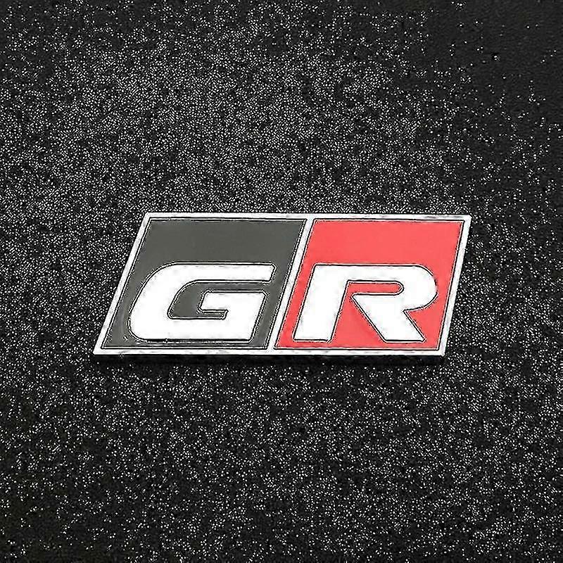 3d Metal Gr Logo Car Front Grill Emblem Trunk Badge For Toyota Yaris Ch ...