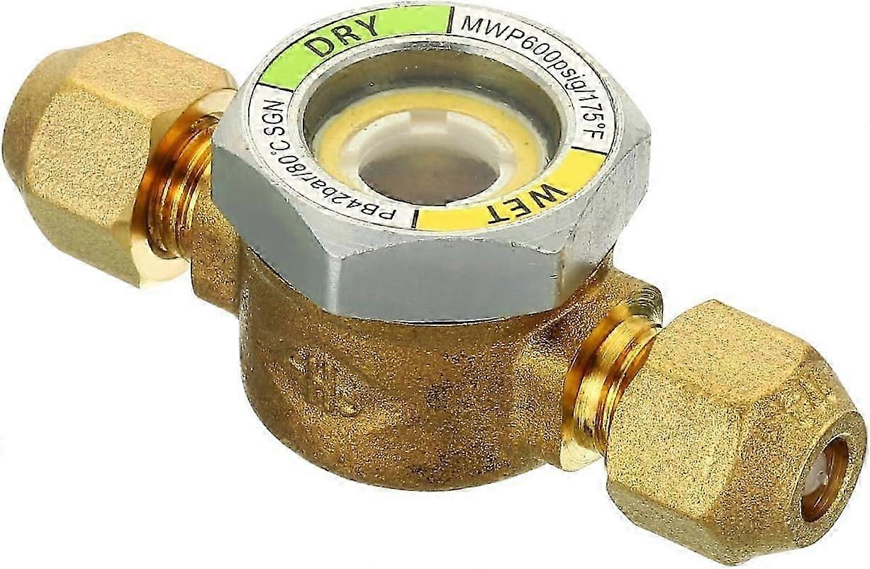 Sight Glass, 1/4 x 1/4 SAE Universal Liquid Moisture Indicator for Air ...