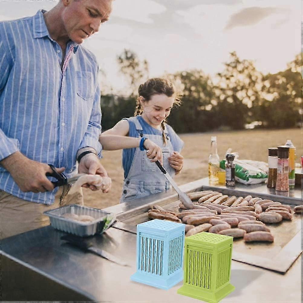 49 Holes Reusable Grill Meat Cutting Tool Spit Maker Kebab Making Box ...