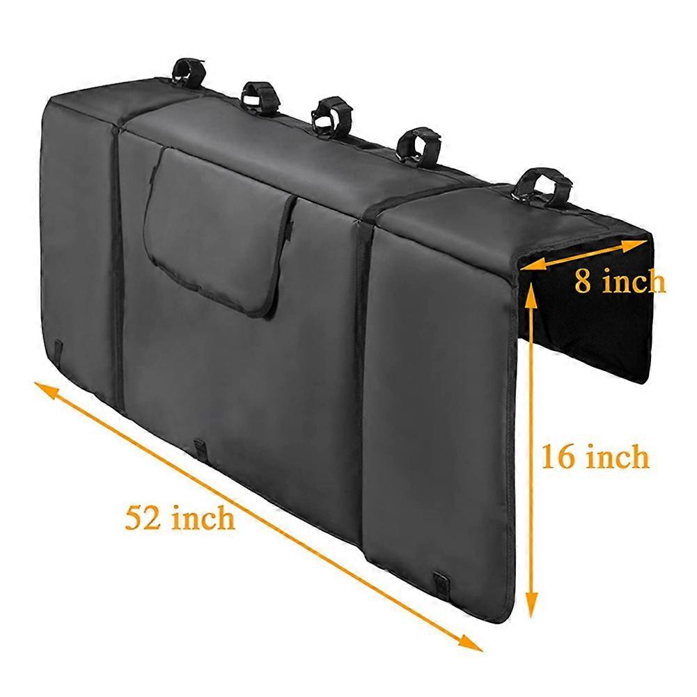 Tailgate Pad for Mountain Bike with Bike Fixing Straps Truck Protection Tailgate Pad Carries Up ...