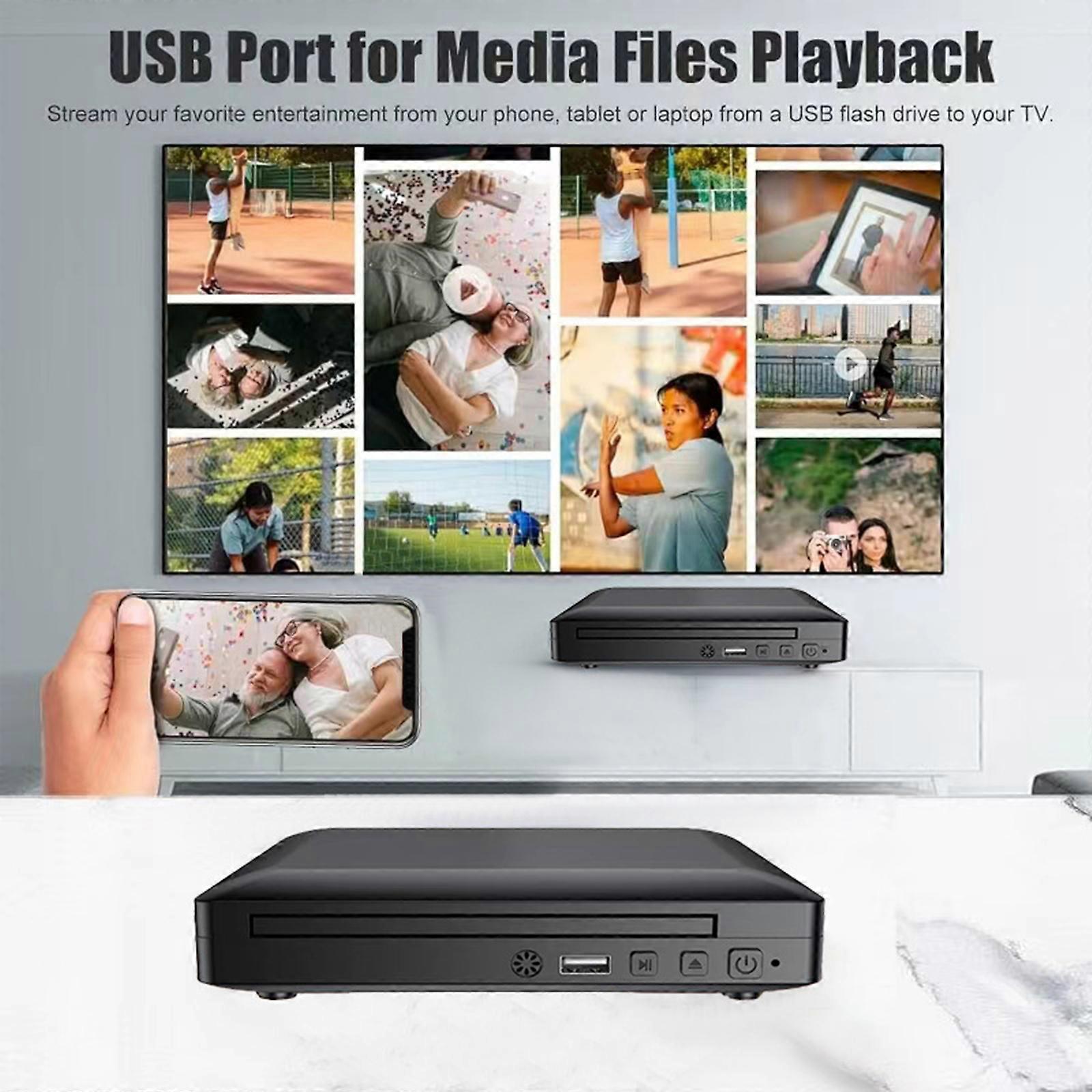 Compact HD DVD CD Player with USB Port and Remote - Ultimate 1080p ...