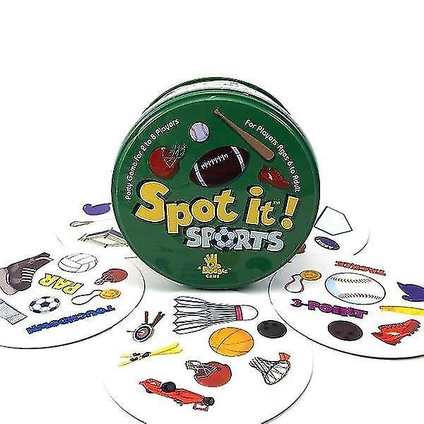 A sport Double Card Table Board For Dobbles Kids Spot Cards english Toy ...