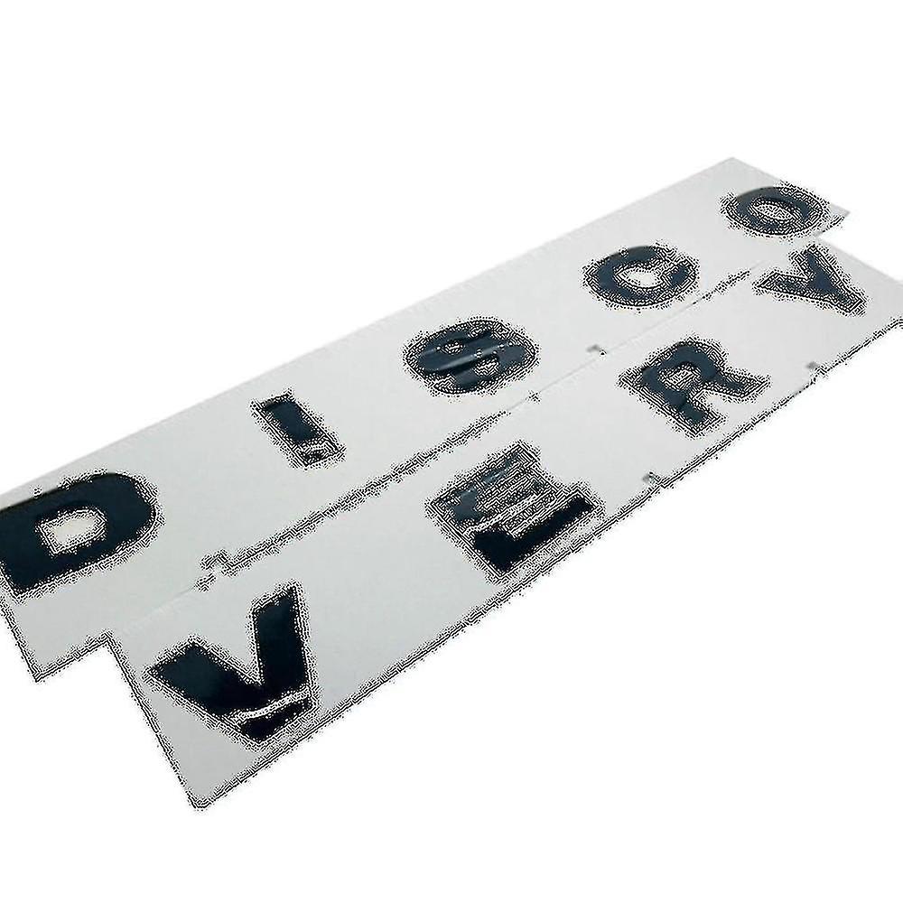 2 Set 3d Glossy Black Letter Discovery Car Rear Front Badge Emblem ...