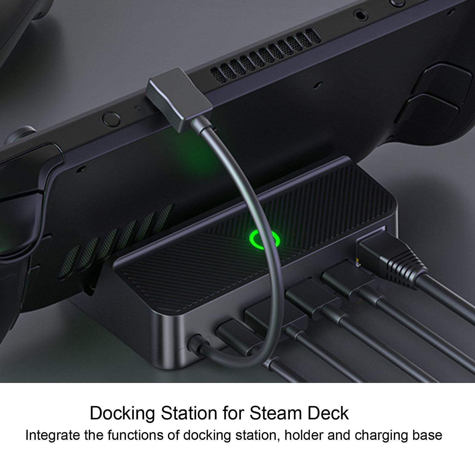 Handheld Game Console Dock USB C PD 100W HD2.0 USB 2.0 1000Mbps RJ45 ...