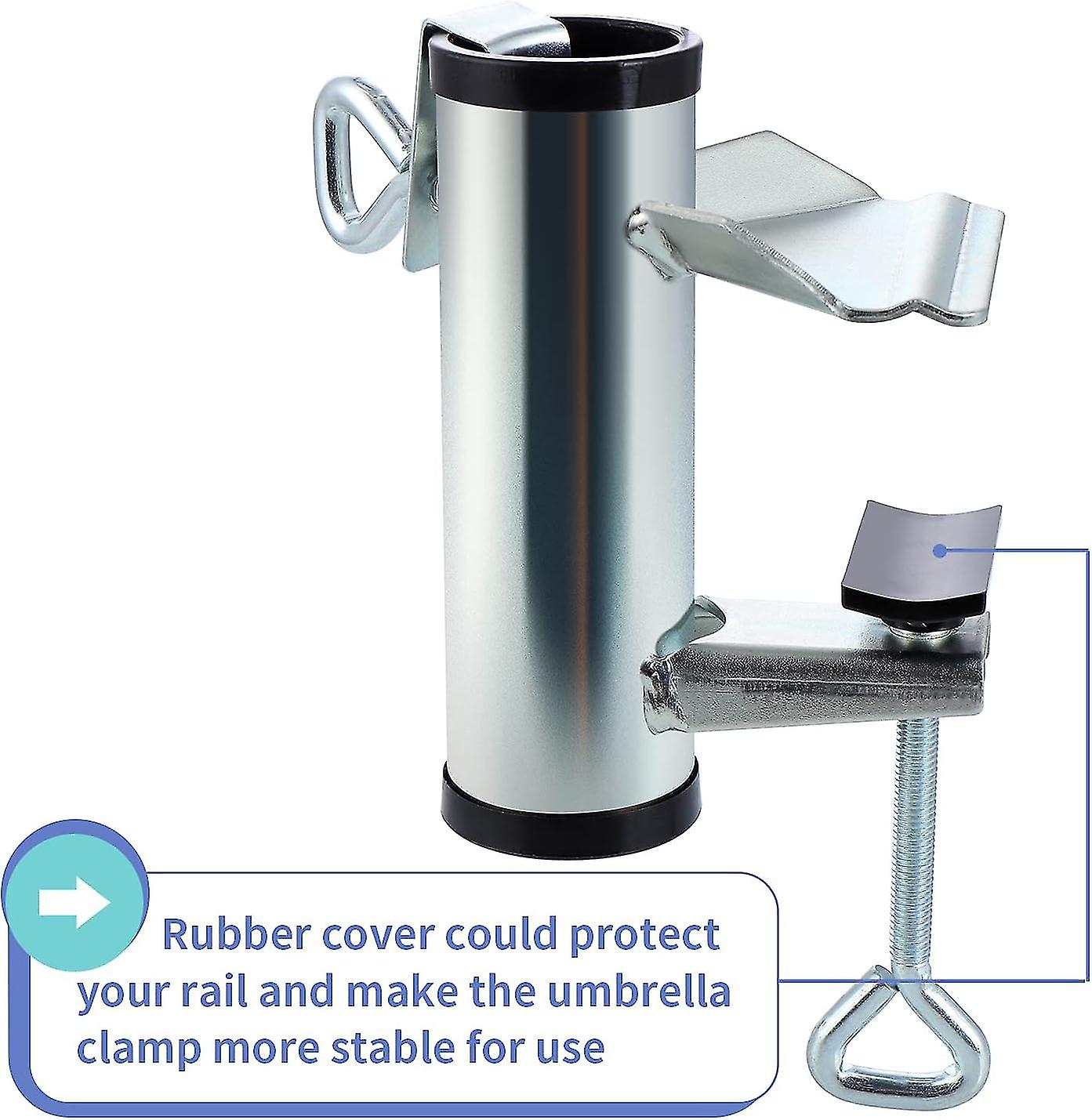 Deck Umbrella Clamp, Patio Balcony Umbrella Stand Clip, Parasol Holder ...