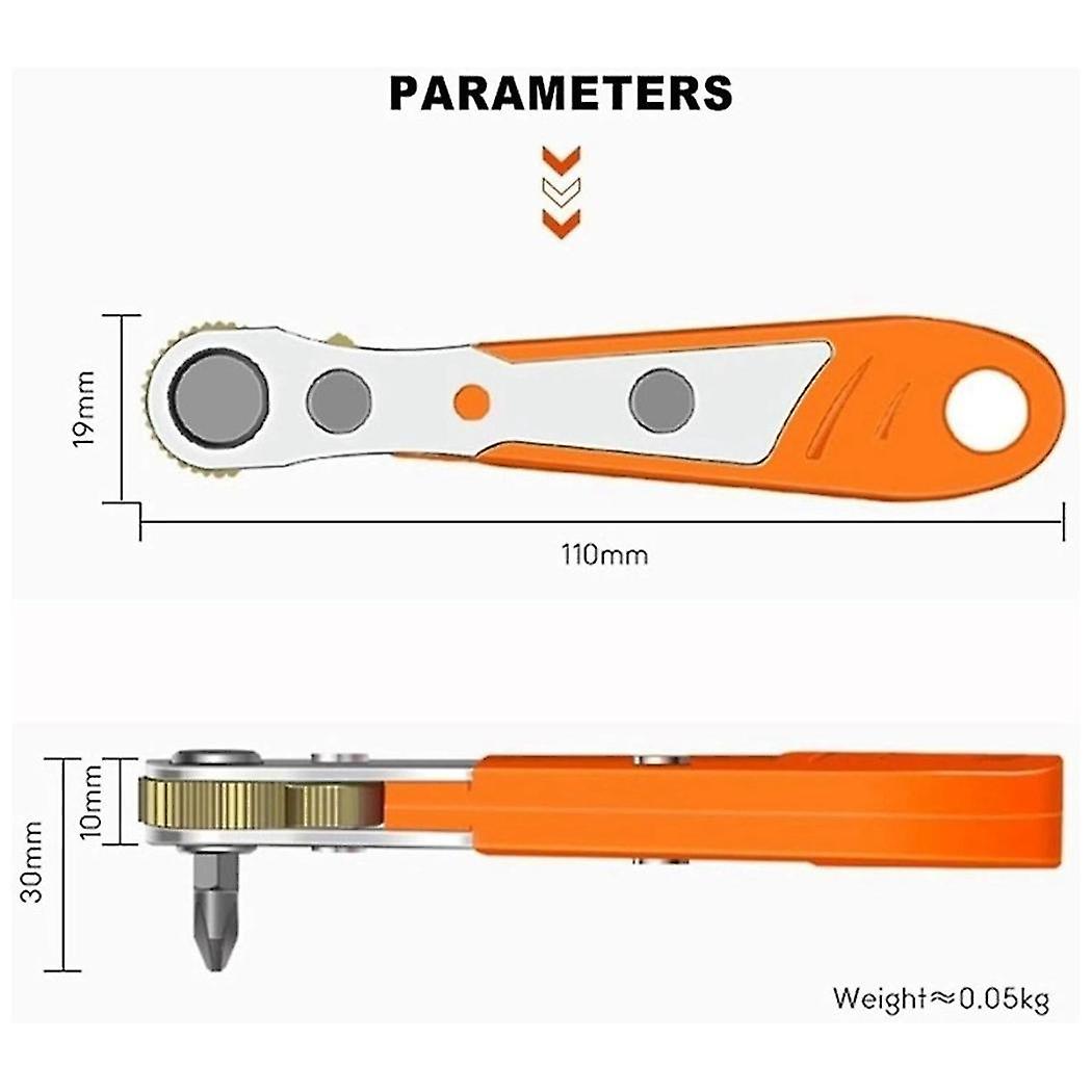 2-way Ratchet Screwdriver Set Right-angle Corner Wrench Screwdriver Set ...