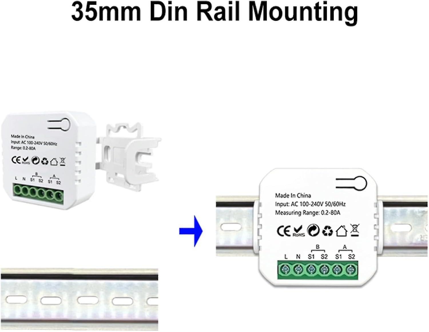 Zigbee Smart Energy Meter,Tuya Zigbee Smart Life Energy Meter 80A With ...