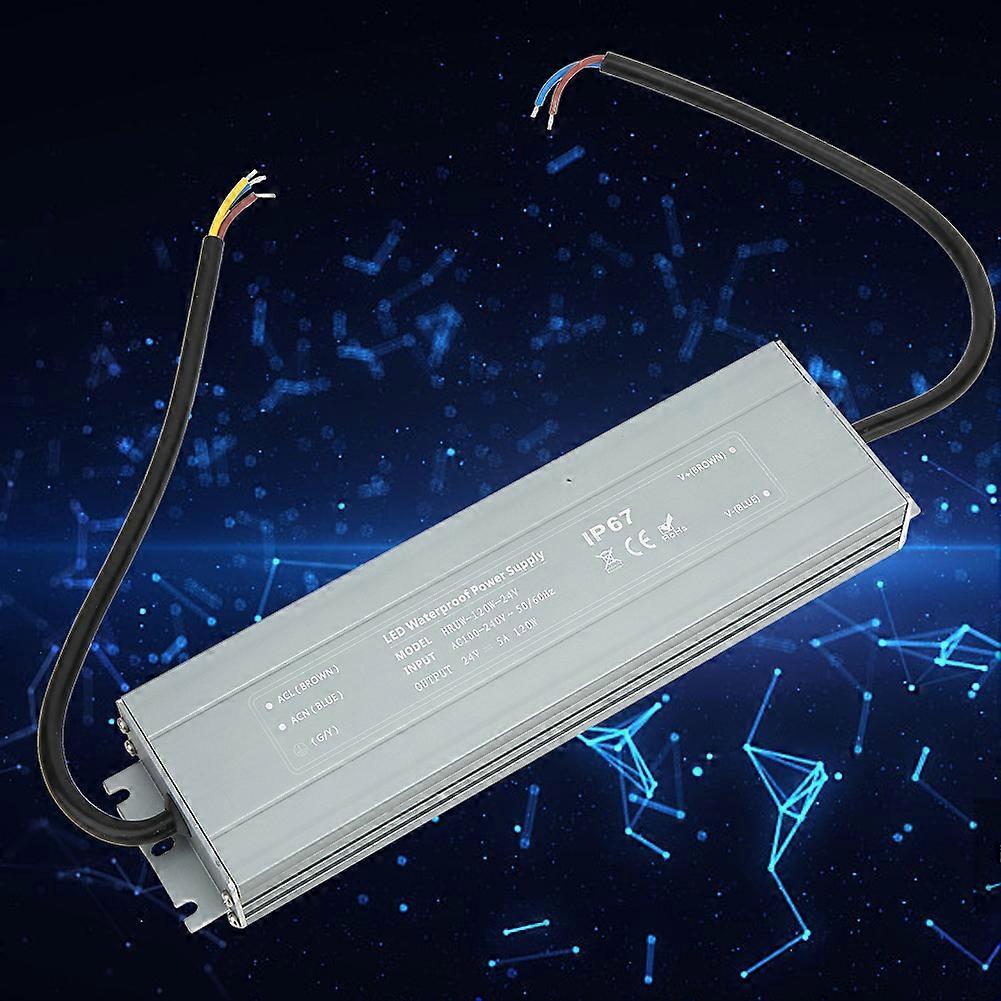 HRUW-120W-24V Power Supply IP67 Waterproof Adapter LED Driver Transformer 100-240VAC | Fruugo UK