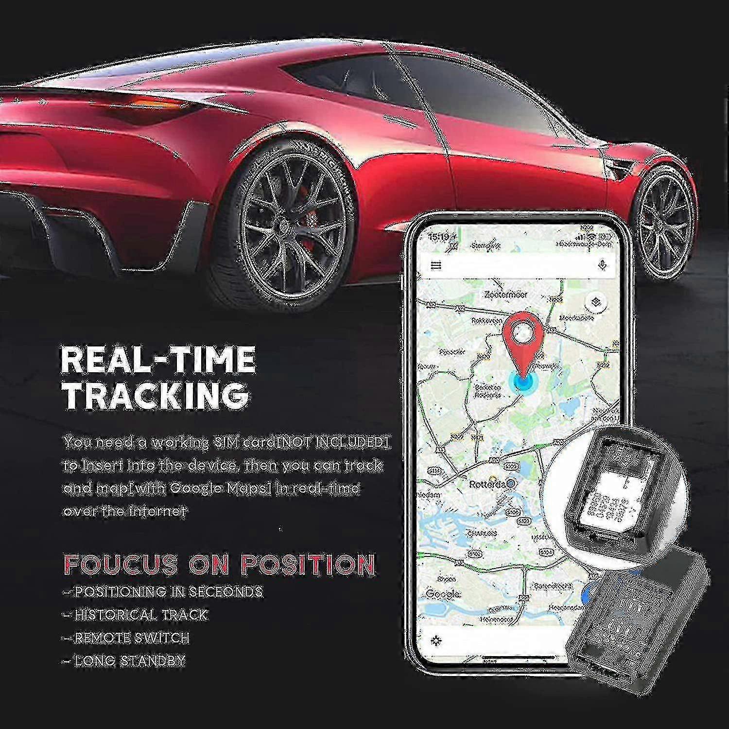 Magnetic Gps Tracker Live Tracking Locator Device Mini Car_Dec | Fruugo ES