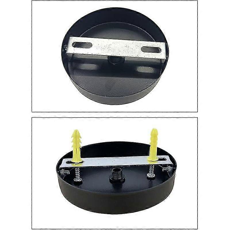 100 X 20mm Ceiling Canopy, Metal Junction Box, 1 Hole Round Shade ...