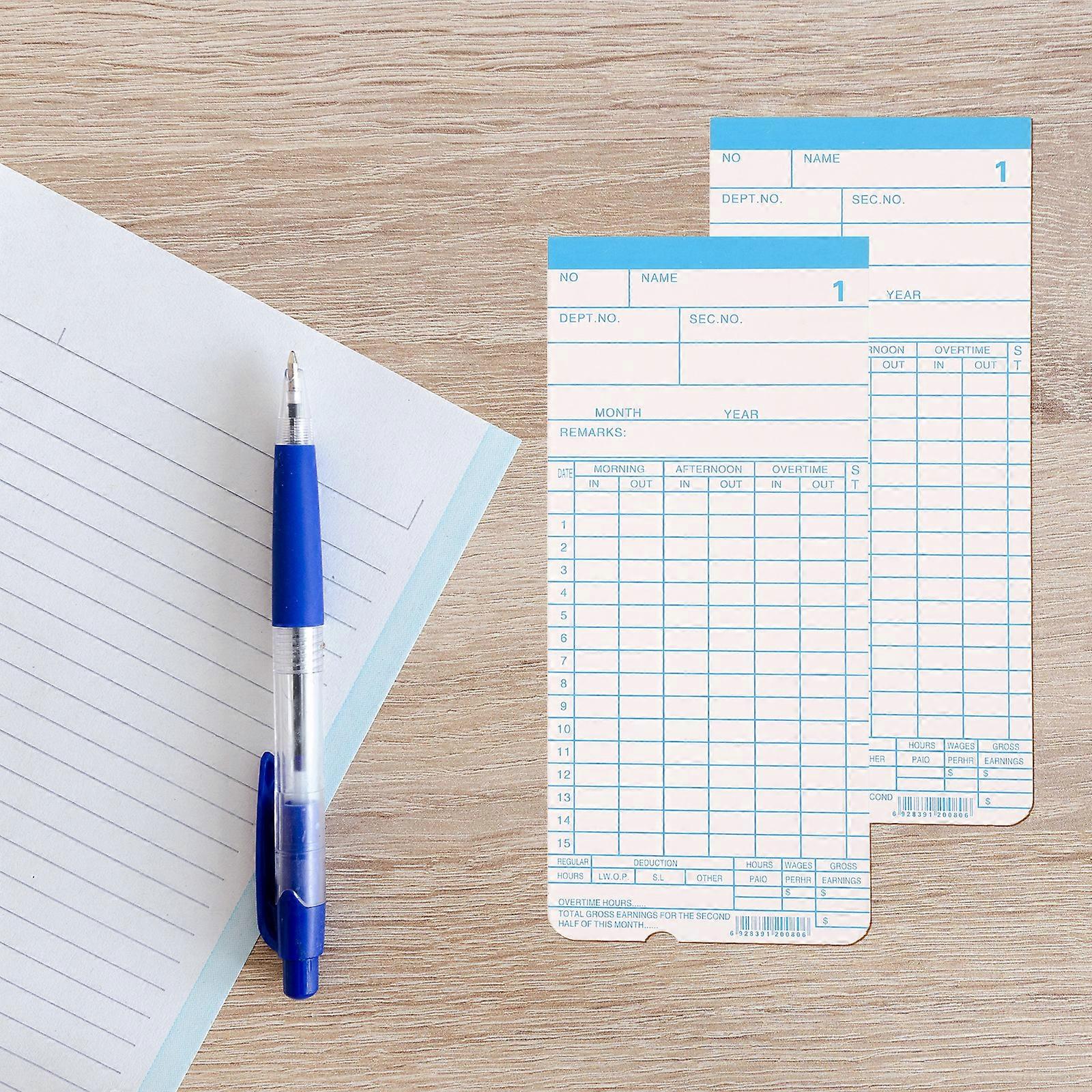 1 Set English Time Cards Double-sided Time Cards Time Paper Cards ...