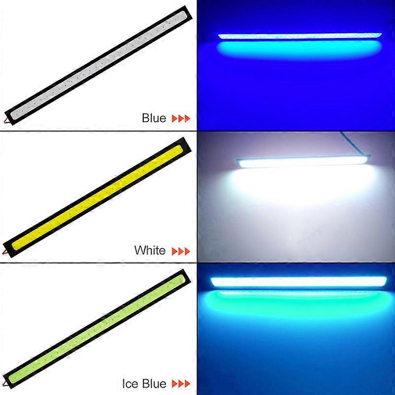 2x 17CM LED COB Bulb 12V 7000K DRL Car Styling Strip Waterproof COB LED ...