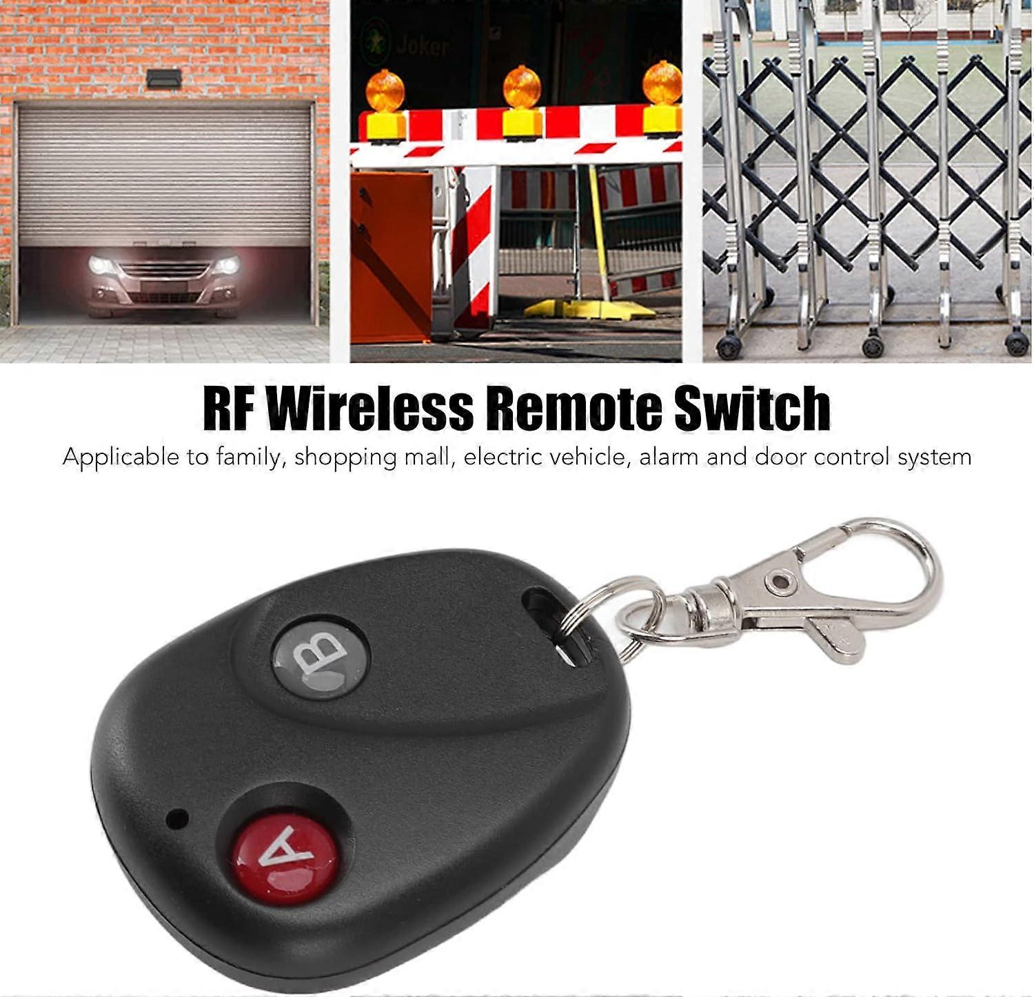 433Mhz 12V Universal Gate Garage Door Opener, Remote Control Key Fob ...
