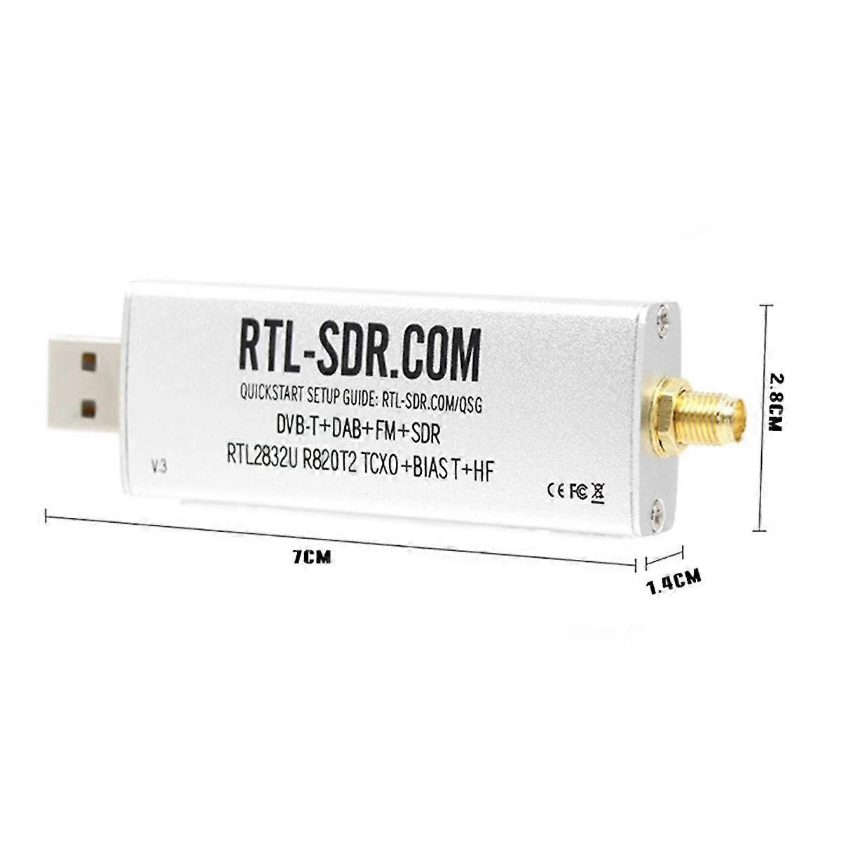 RTL-SDR V3 R820T2 RTL2832U 1PPM TCXO SMA RTLS SDR Multi-Function ...