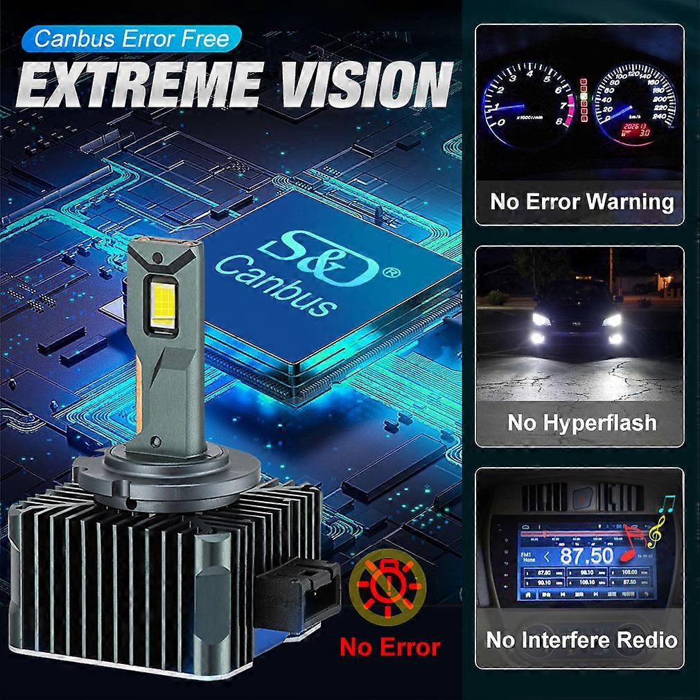 90000LM D3S LED D1S D2S D4S D5S D8S Led 140W Headlights HID D1R D2R D3R ...