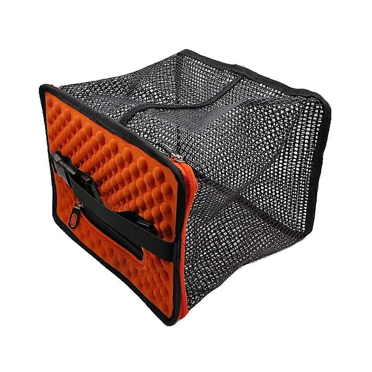 Foldable Floating Wire Fish Basket Foldable Fish Cage Hanging Mesh Fish ...