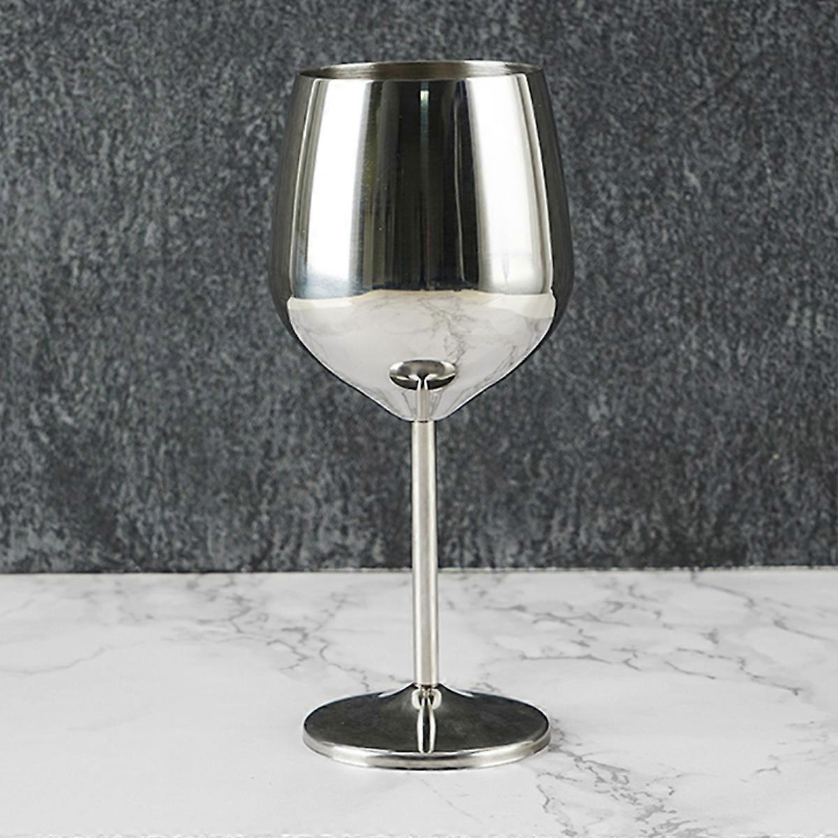 Stainless Steel Wine Glasses (500ml) Unbreakable Metal Wine Glasses ...