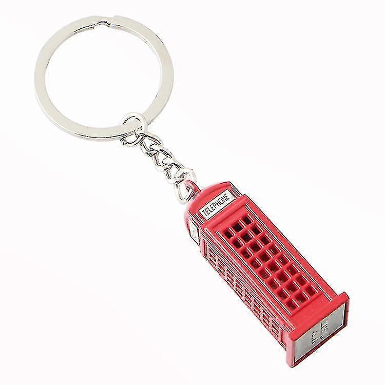 4pcs Keychain Double Decker Bus Phone Booth Design Souvenir Keyring ...
