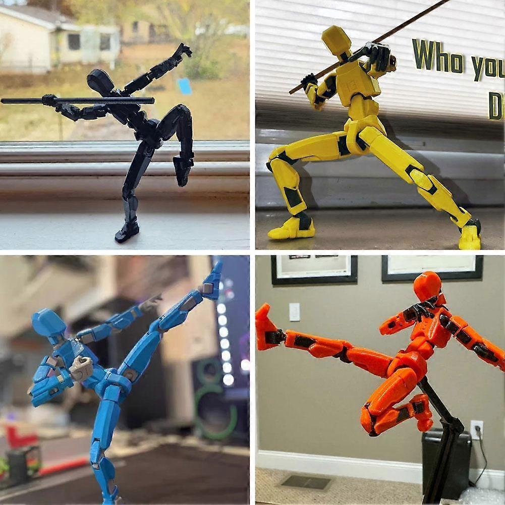 Multi-joint movable robot 2.0 3D printed human body model toy dummy 13 ...