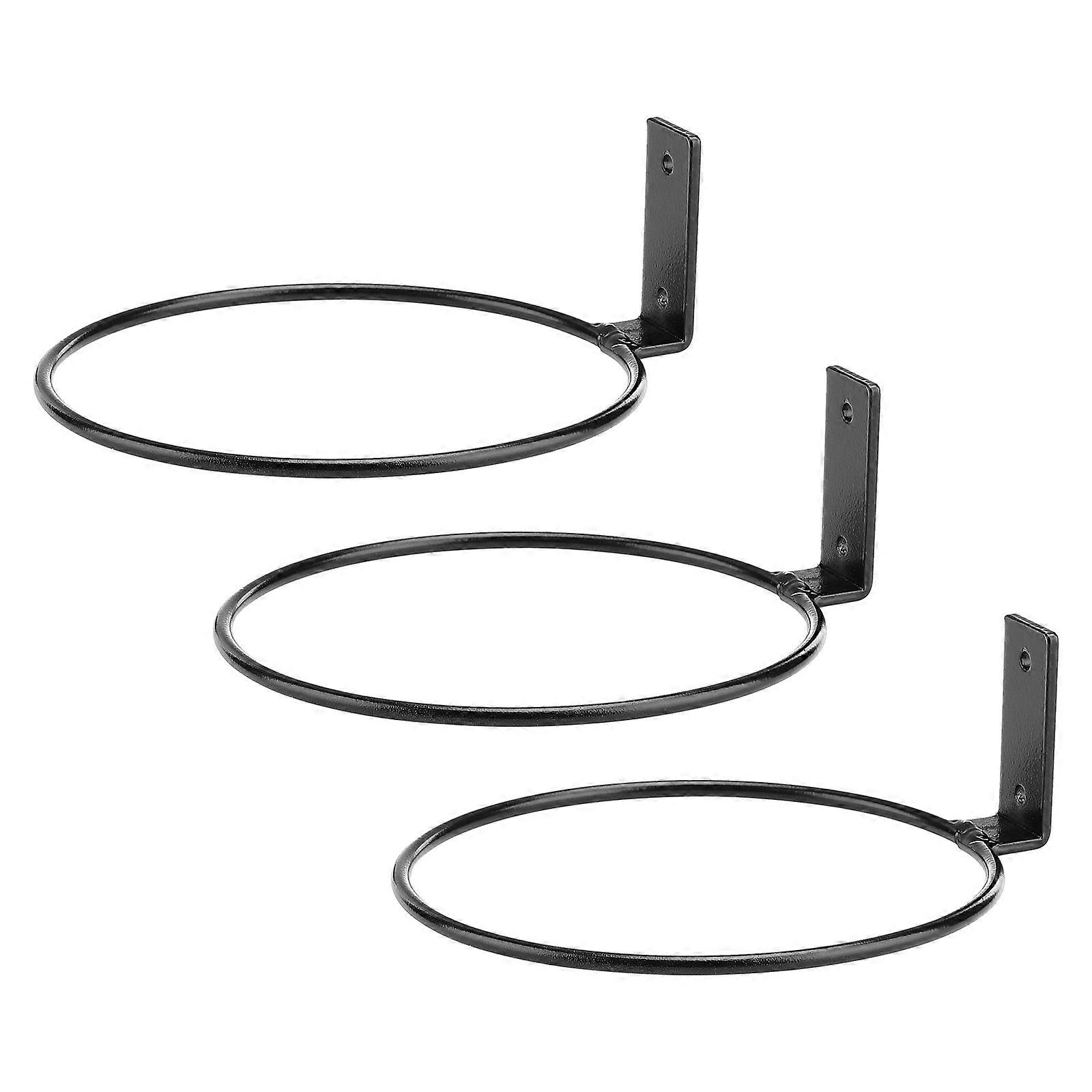 Flower Pot Holder Rings Wall Mounted, Metal Planter Pots Hook Hangers ...