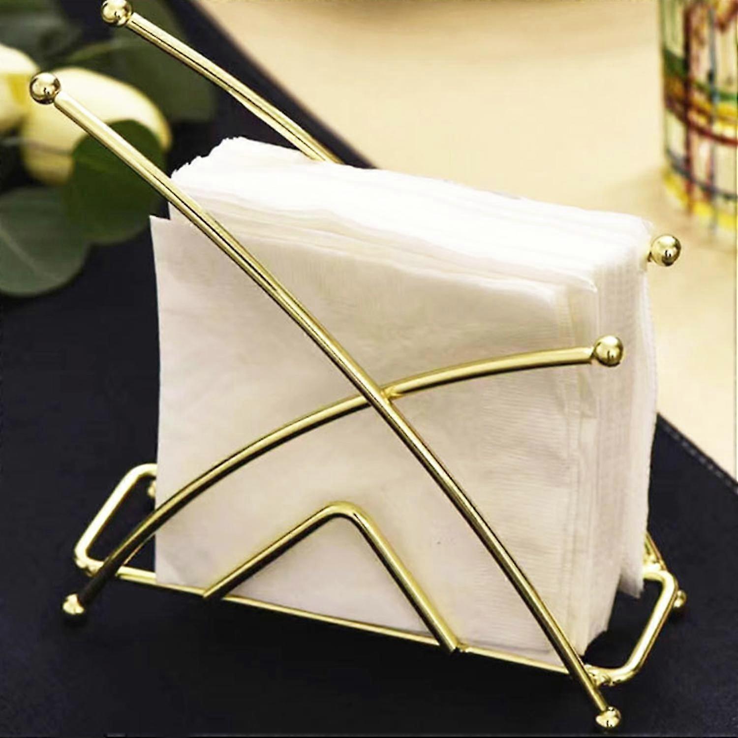 Standing Metal Tissue Holder Geometric Heavy Duty Iron Dining Table ...