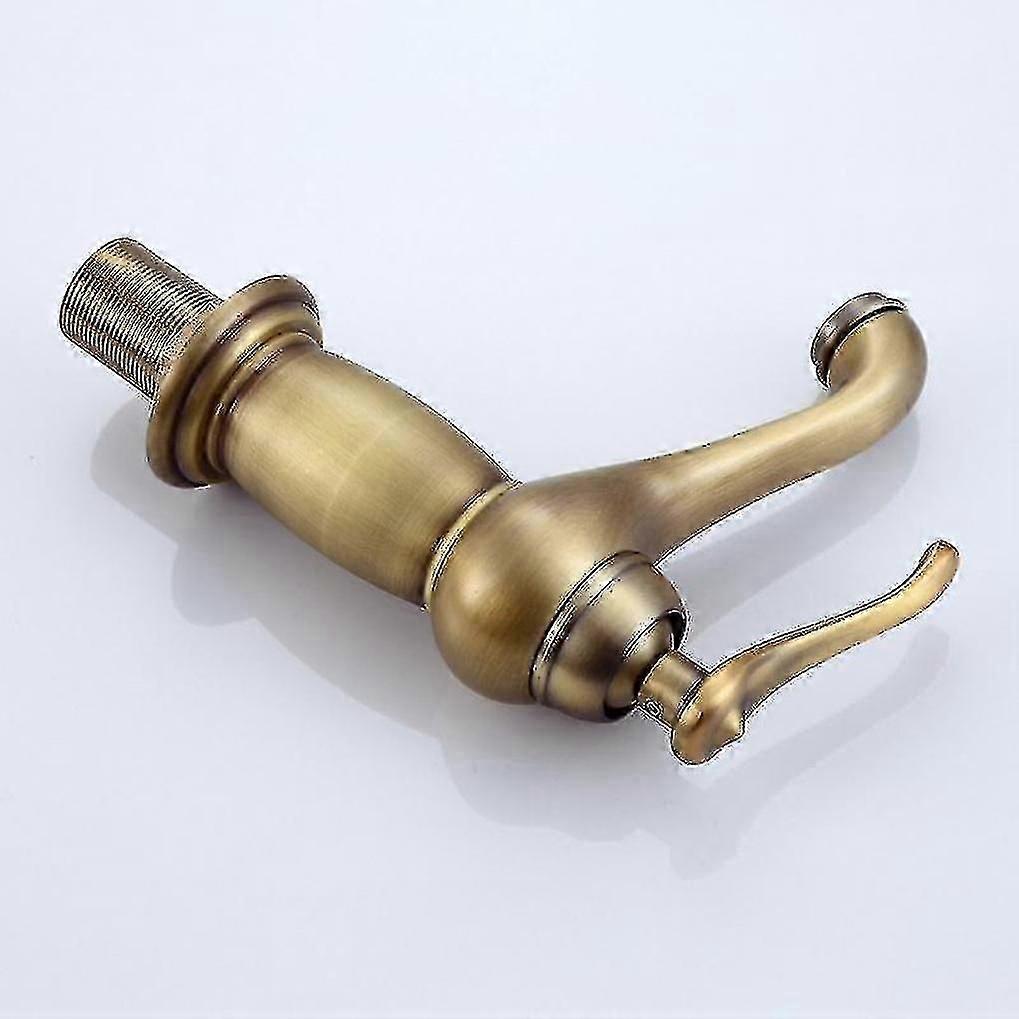 Bathroom Basin Faucet Antique Brass Mixer Solid Copper Luxury Europe ...