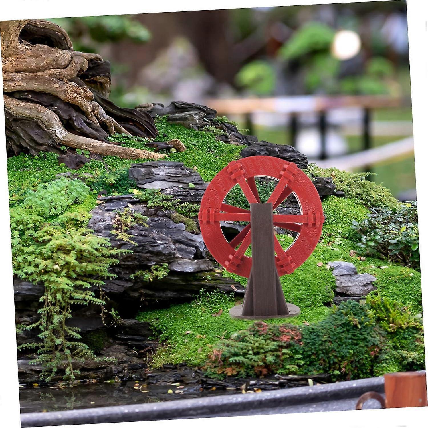 Water Wheel Fountain Accessory Plastic Micro Wheel Prop For Aquarium ...