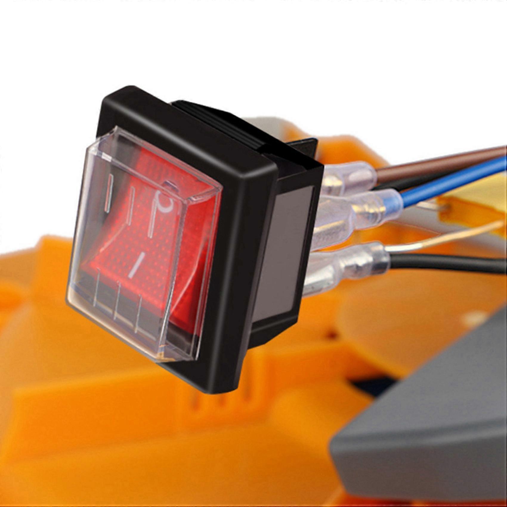 2PC 36X29Mm SPST 4 Pin Waterproof Boat Rocker Switch for Industrial ...