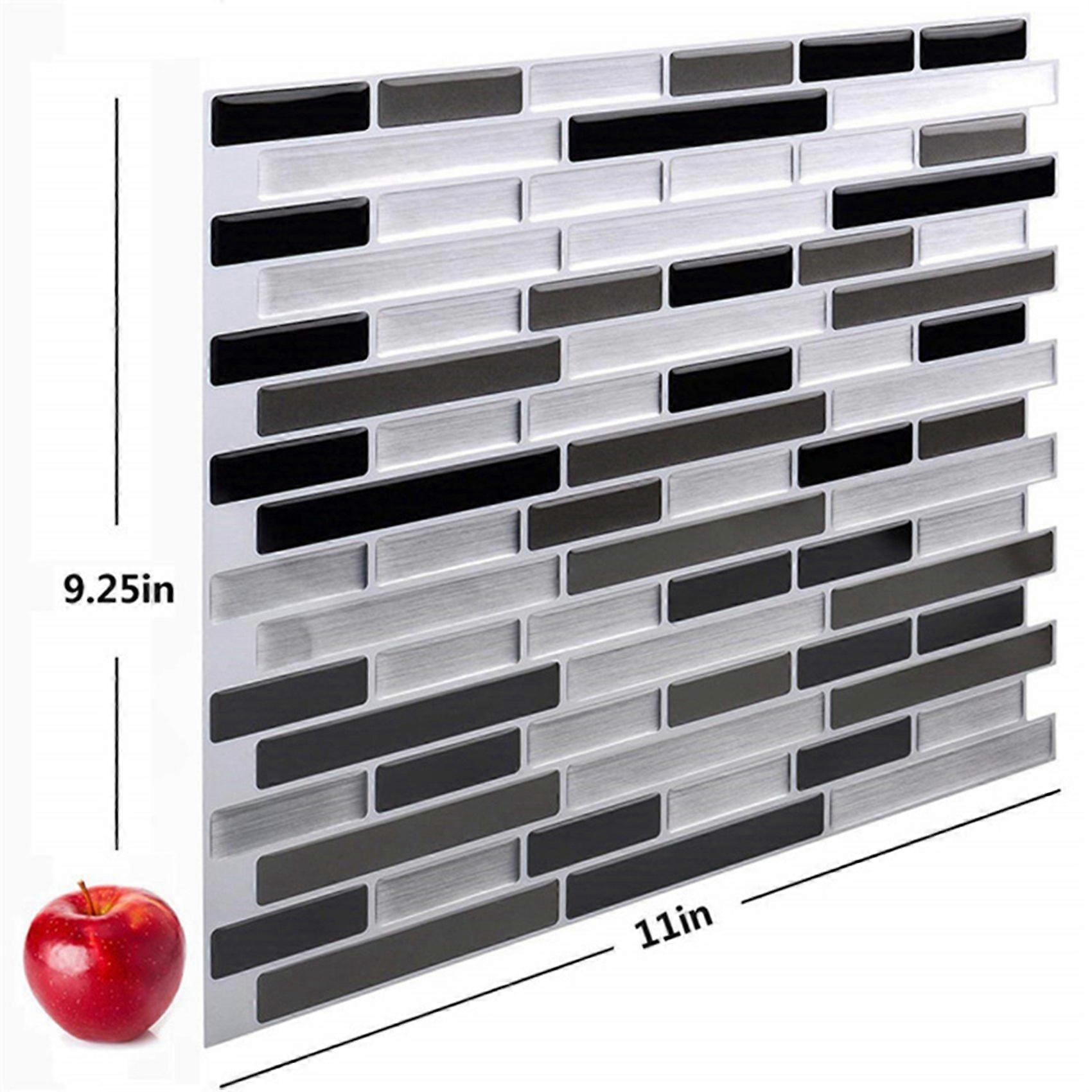 6X 3D Wall Stickers Brick Wallpaper Tile for Kitchen Bathroom ...