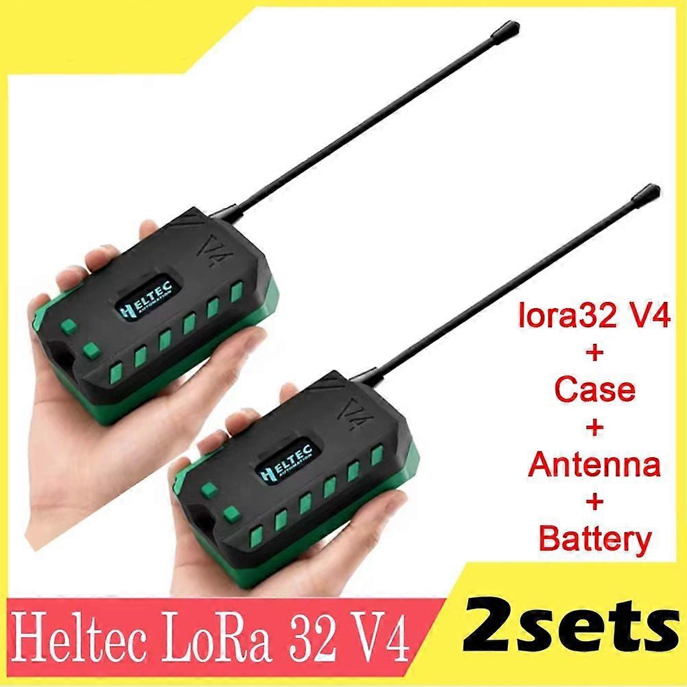 2Sets Heltec LoRa32 V4 Meshtastic Board + Battery + Case ESP32 WIFI BLE ...