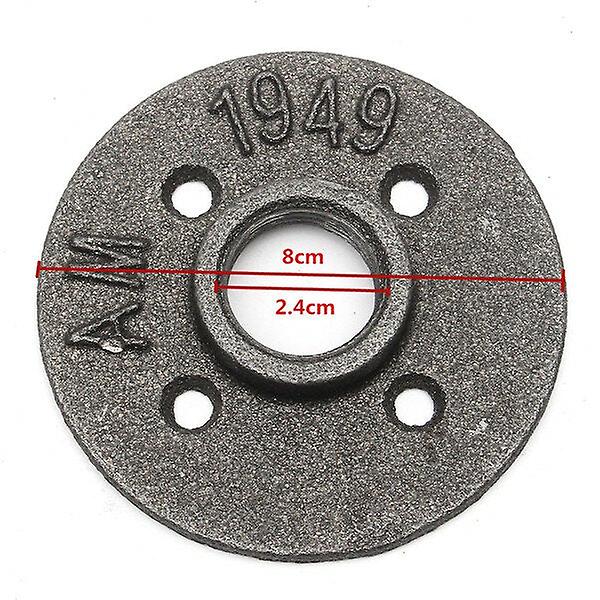 3/4 Inch Black Flange Iron Pipe Floor Fitting Plumbing Threaded Dn20 ...