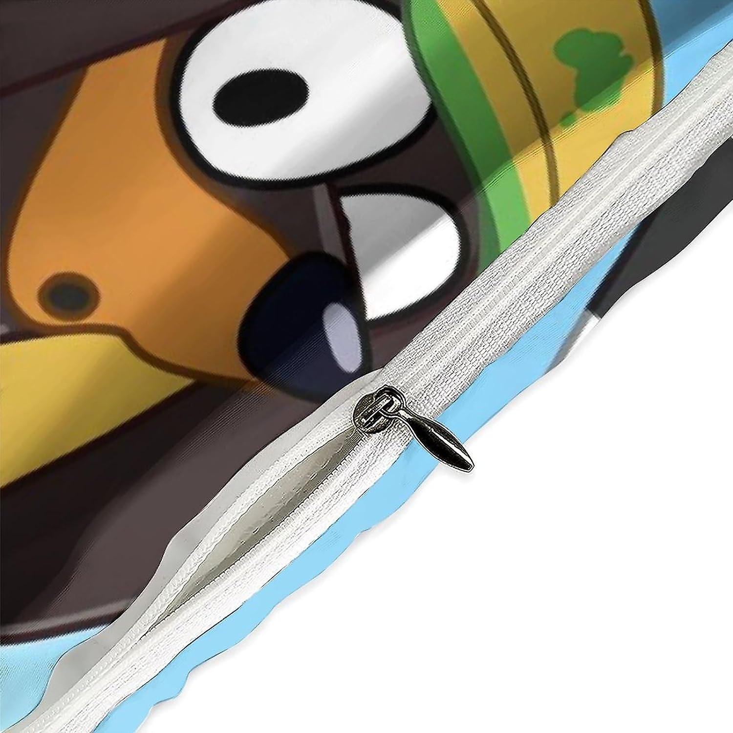 Entemah Bluey Bedding Set Duvet Cover Soft Microfiber Cute Anime Quilt ...