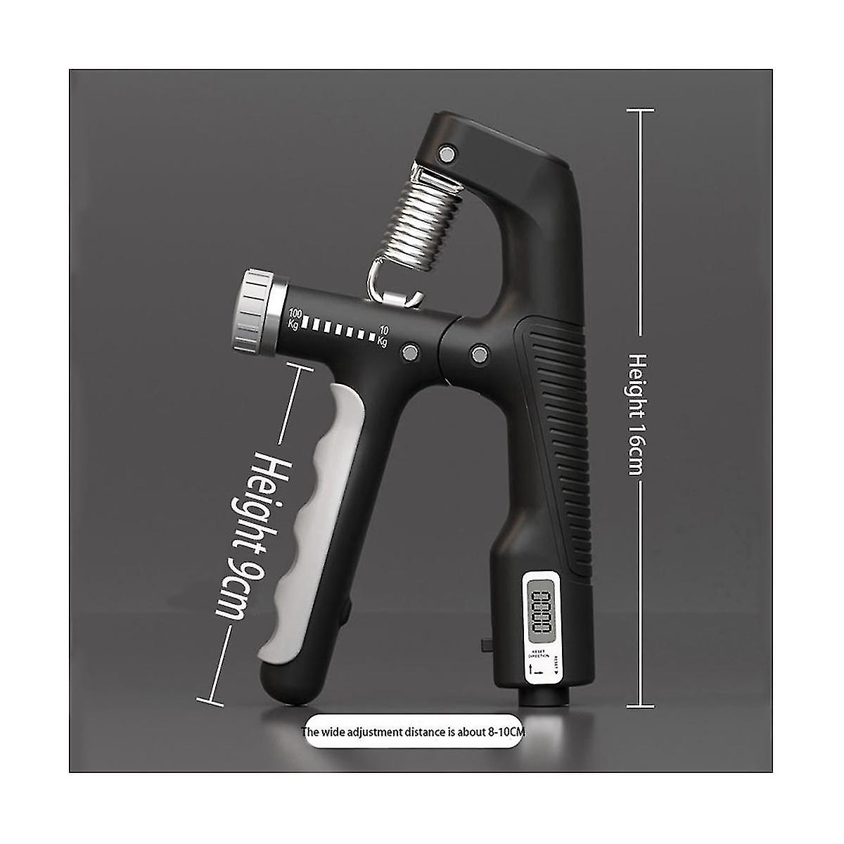 10-100kg Adjustable Electronic Hand Grip Power Exercise Heavy Gripper ...