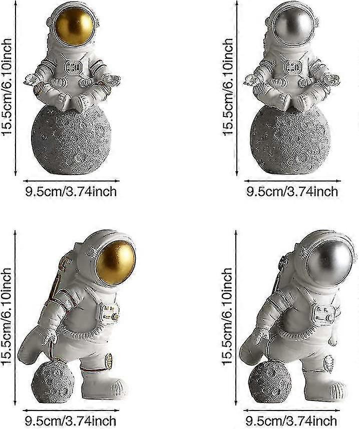 Astronaut Figurine Sculpture Spaceman Statue Desktop Accessories Kids ...