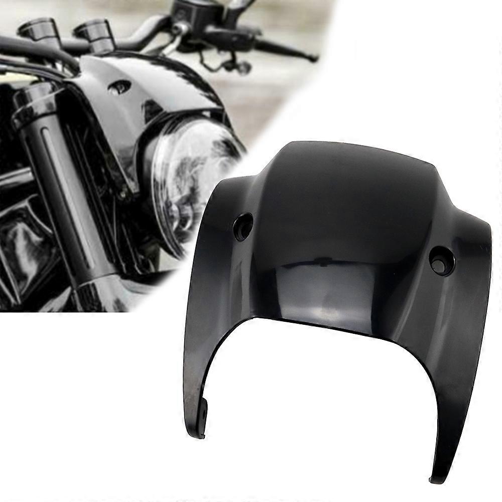 Motorcycle Light Black Front Headlight Outer Fairing Cover For Harley V ...