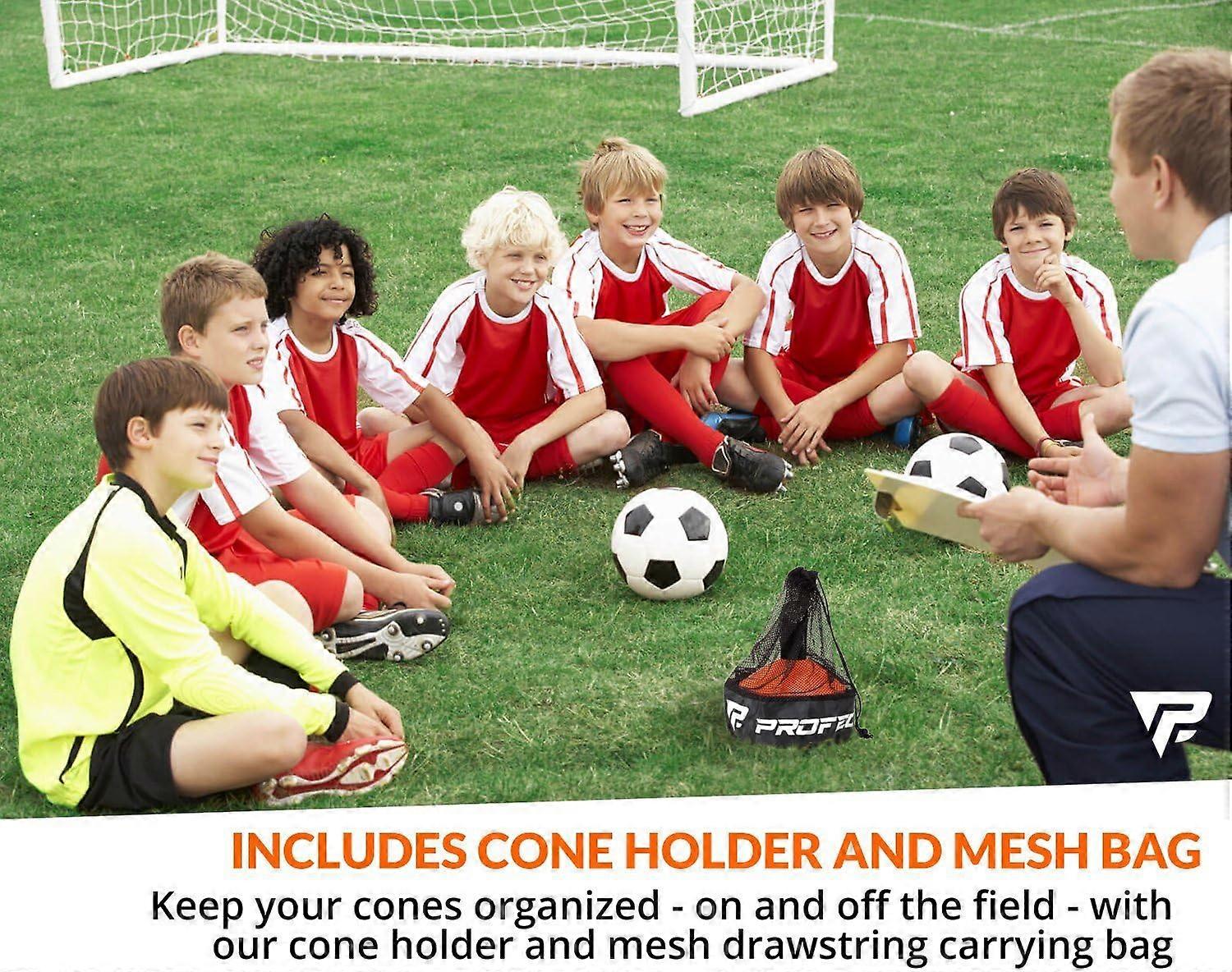 (Set of 50) - Soccer Cones with Carry Bag and Holder use in Training ...