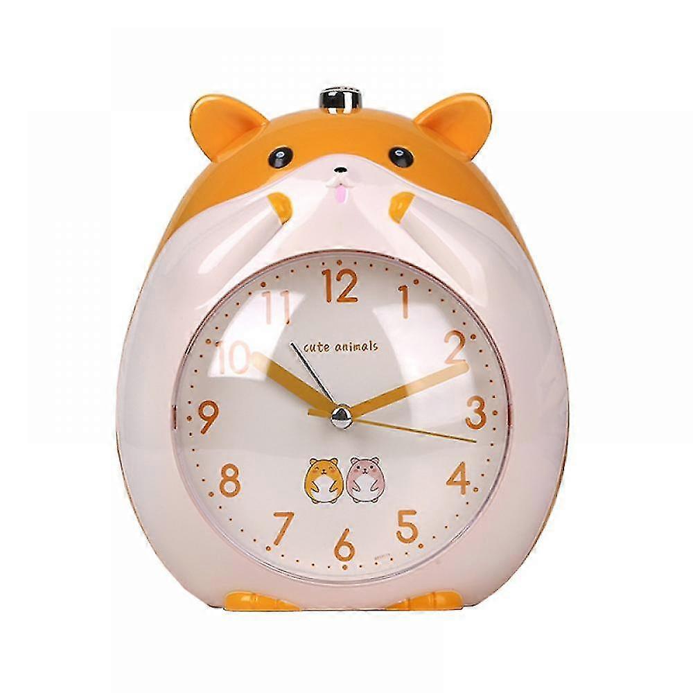 Children's Alarm Clock Cartoon Hamster Clock Night Light Boys And Girls ...