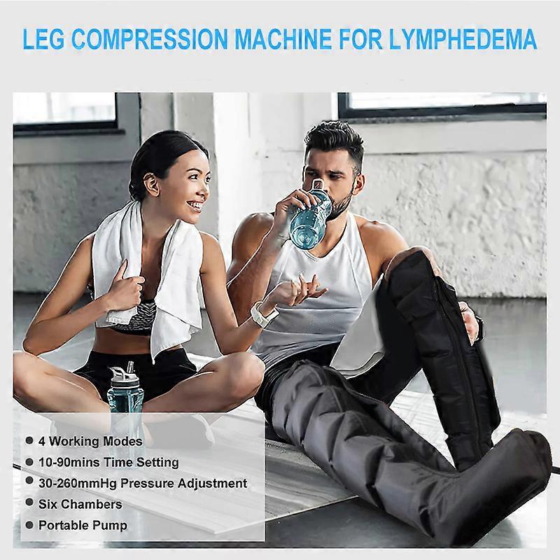 6 Chamber Air Compression Leg Recovery Boots Massager Pressotherapy ...