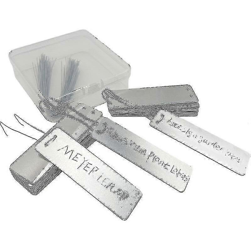 100pcs Aluminium Plant Tags For Marking Trees, Plants, Flowers Tree ...
