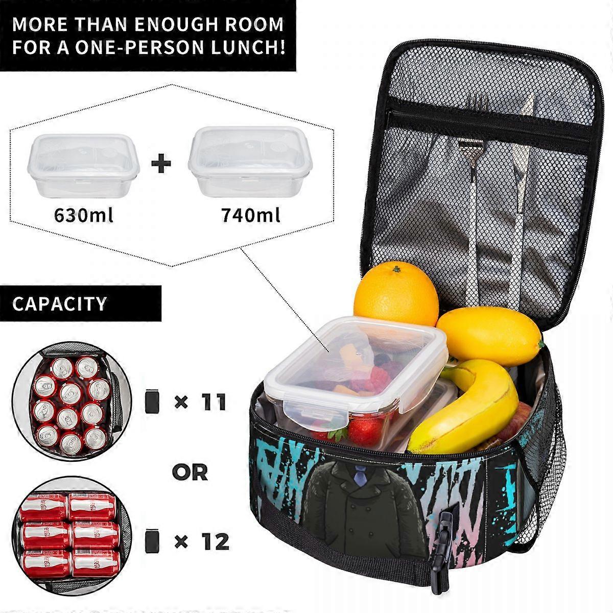 TV Man Skibidi Toilet Insulated Lunch Bag Cooler Bag Lunch Container ...